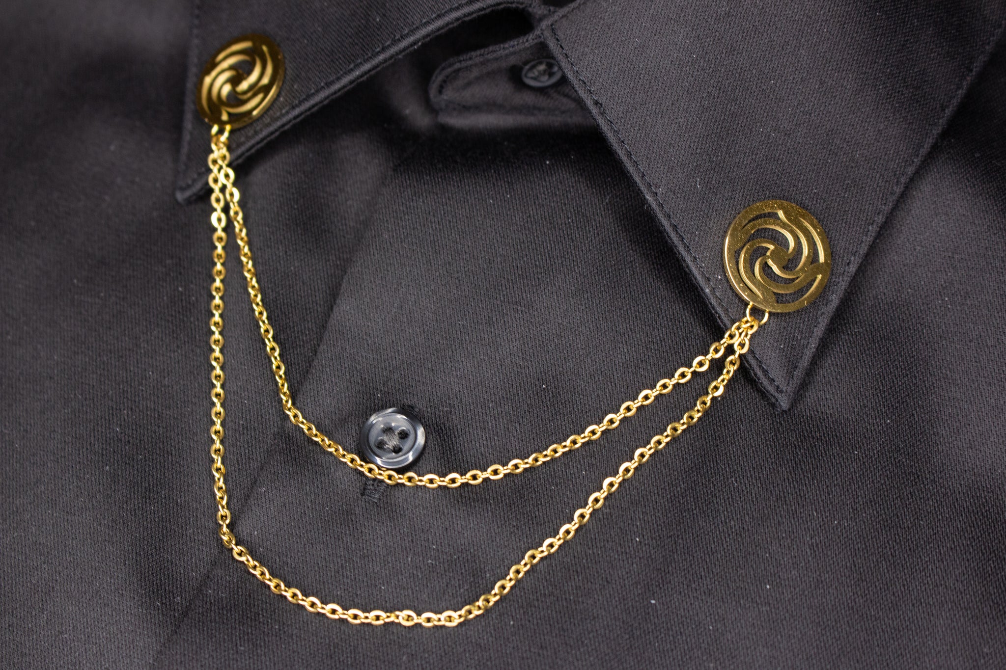 Collar Pins With Chains